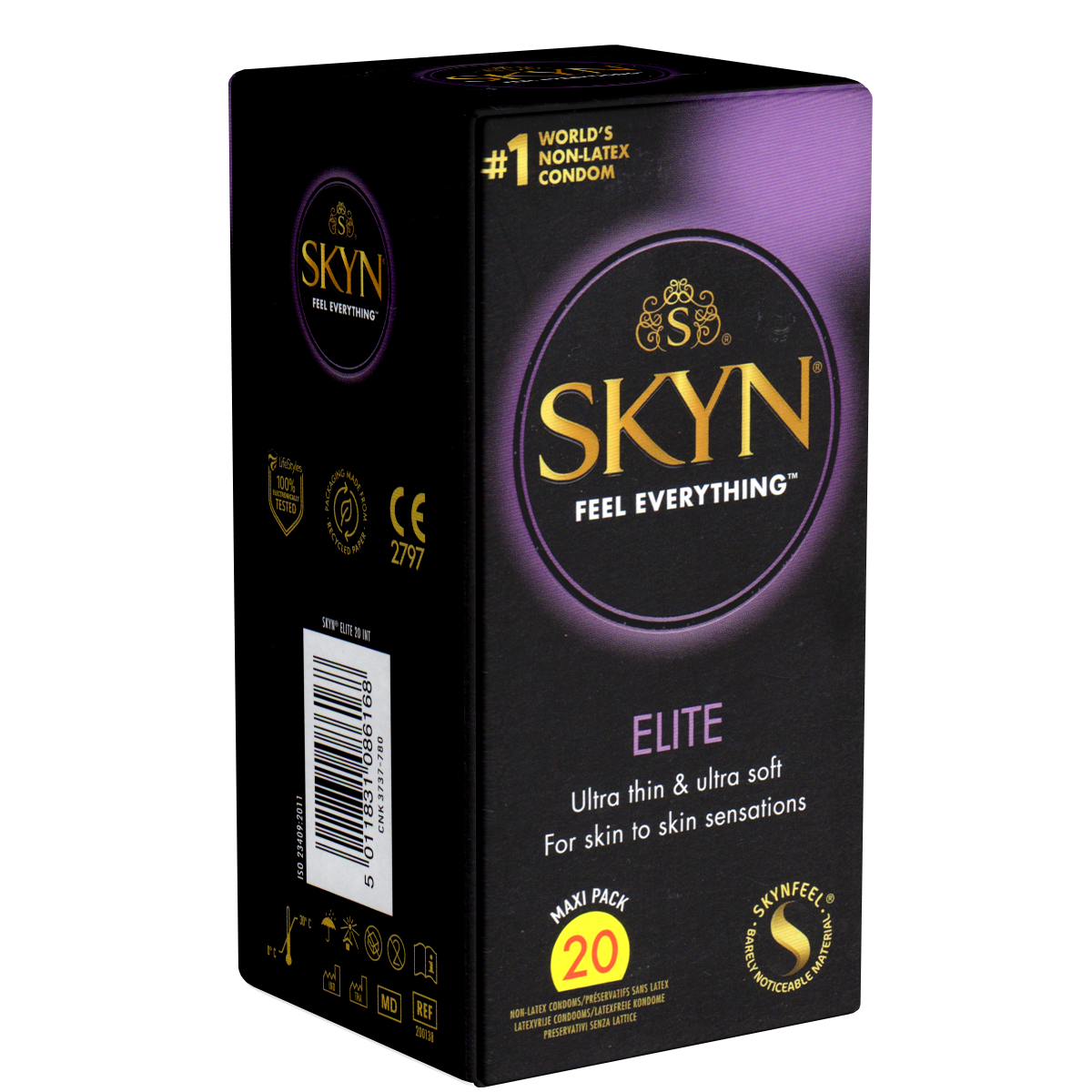 SKYN Elite: 20 Ultra-Dünne, Latexfreie Kondome (aus der Kondomotheke® - Kondome, Gleitgel und ...