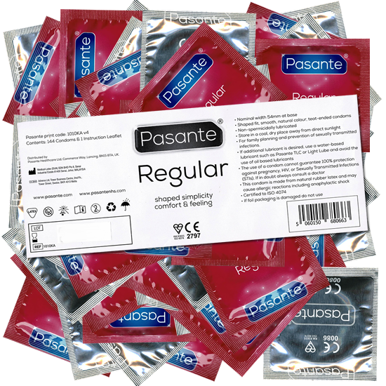 Pasante Regular 144er Pack - Komfort Kondome (aus der Kondomotheke ...